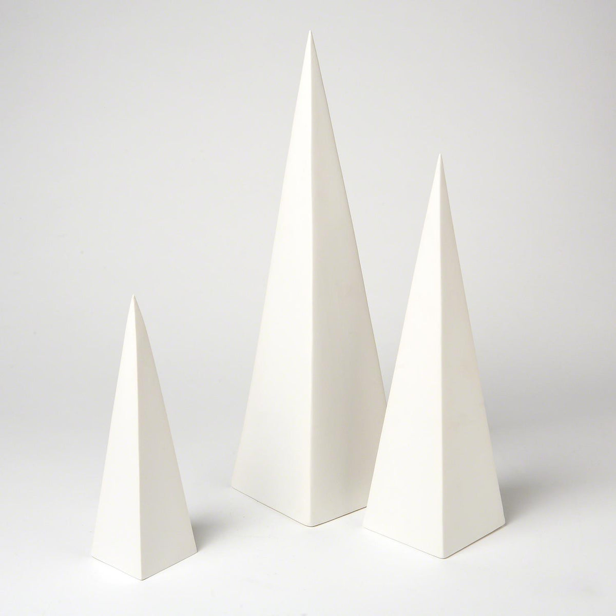 Pyramid Sculptures, Set of 3 – Maison Curated