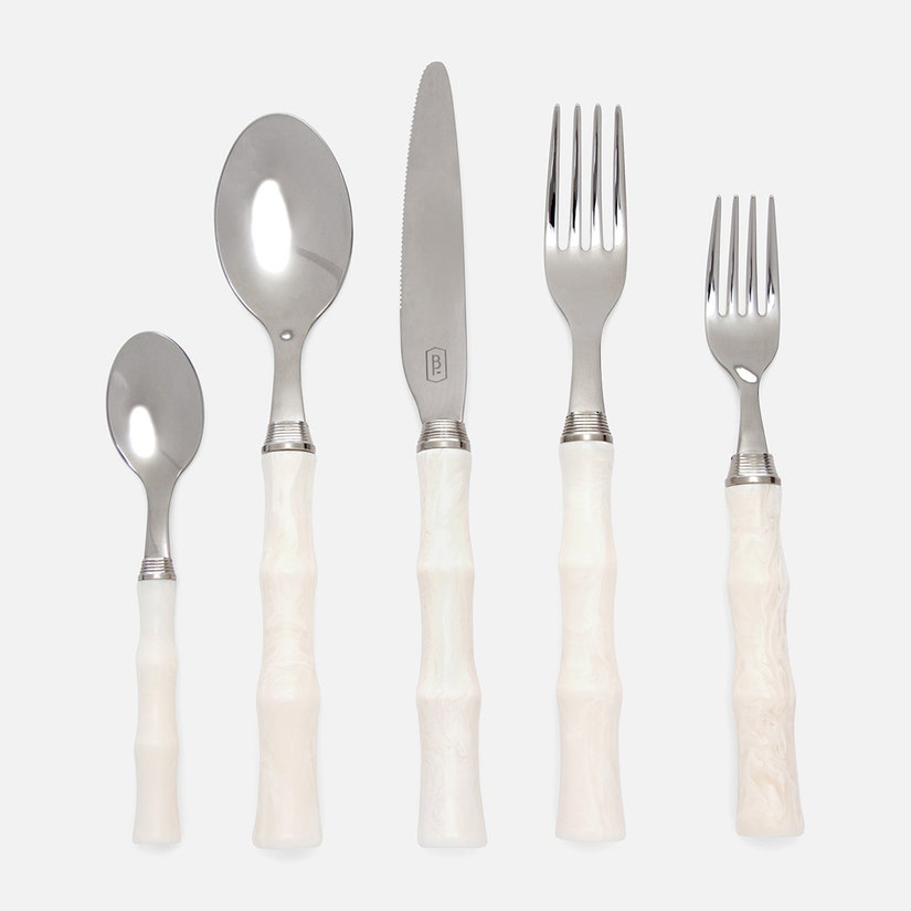Montecito Ivory Acrylic Flatware Set – Maison Curated