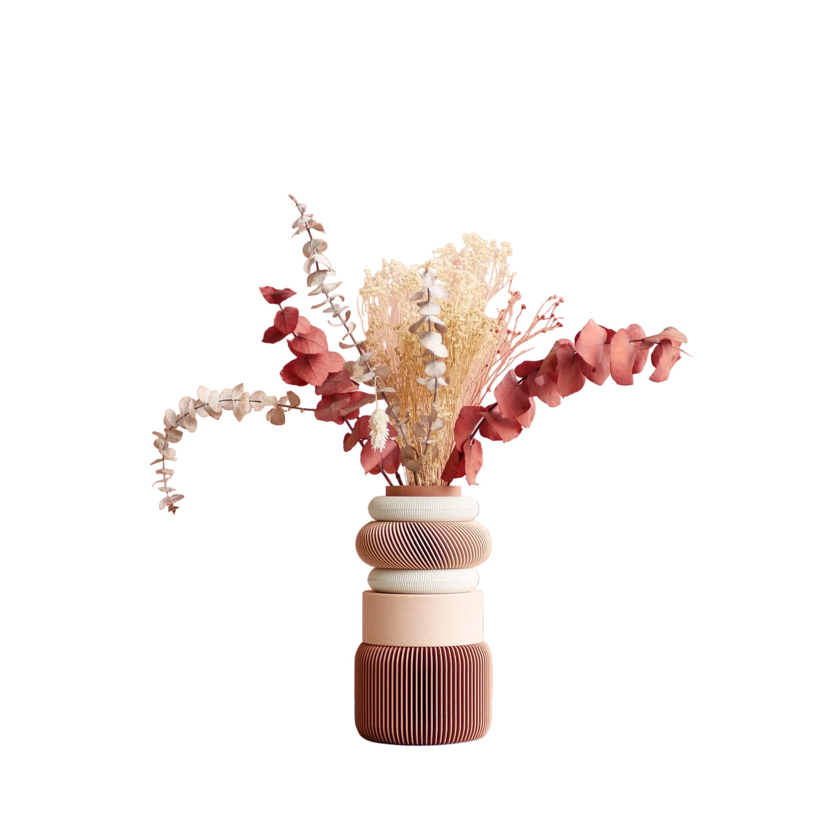 Stack Vase- Rose& Terracotta – Maison Curated