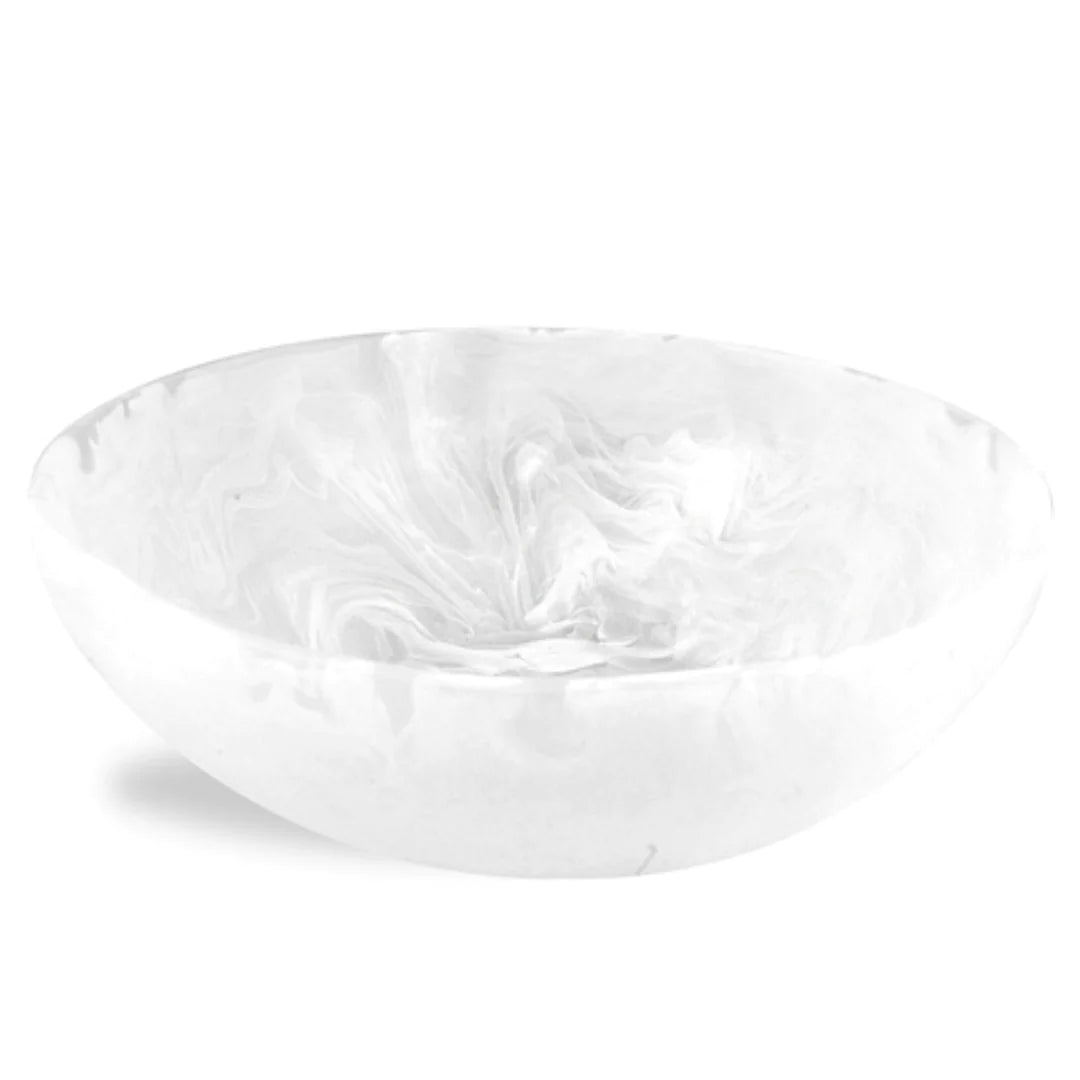 Wave Bowl Large White Swirl – Maison Curated